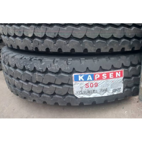 Vente de pneu neuf KAPSEN S09 315/80 R22.5 en Côte d’Ivoire