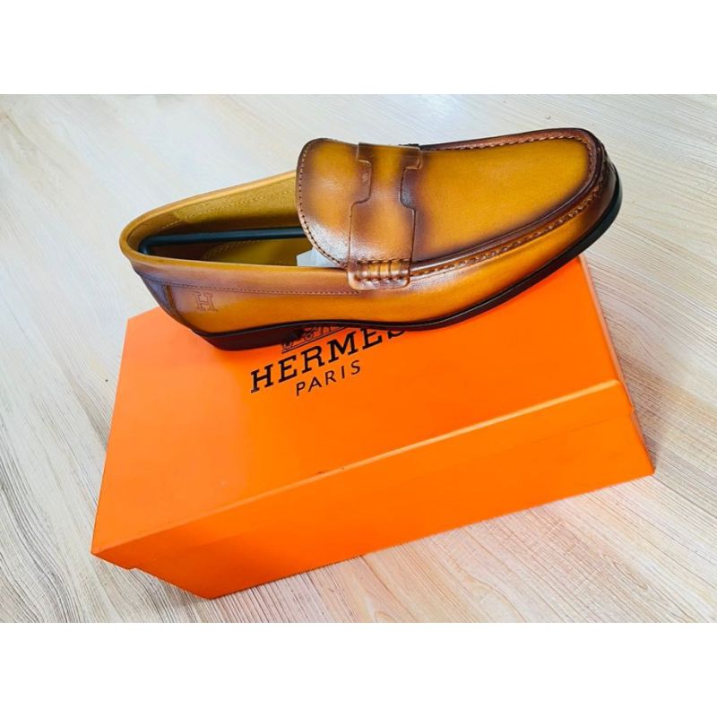 Souliers homme Hermes Paris (Marron)